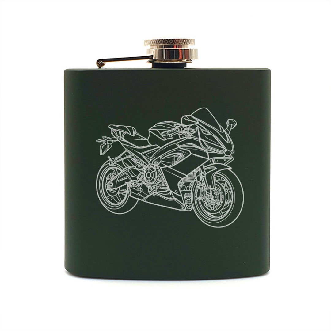 Personalised Apr RS660 Motorcycle Hip Flask - 6oz Steel - Perfect ...