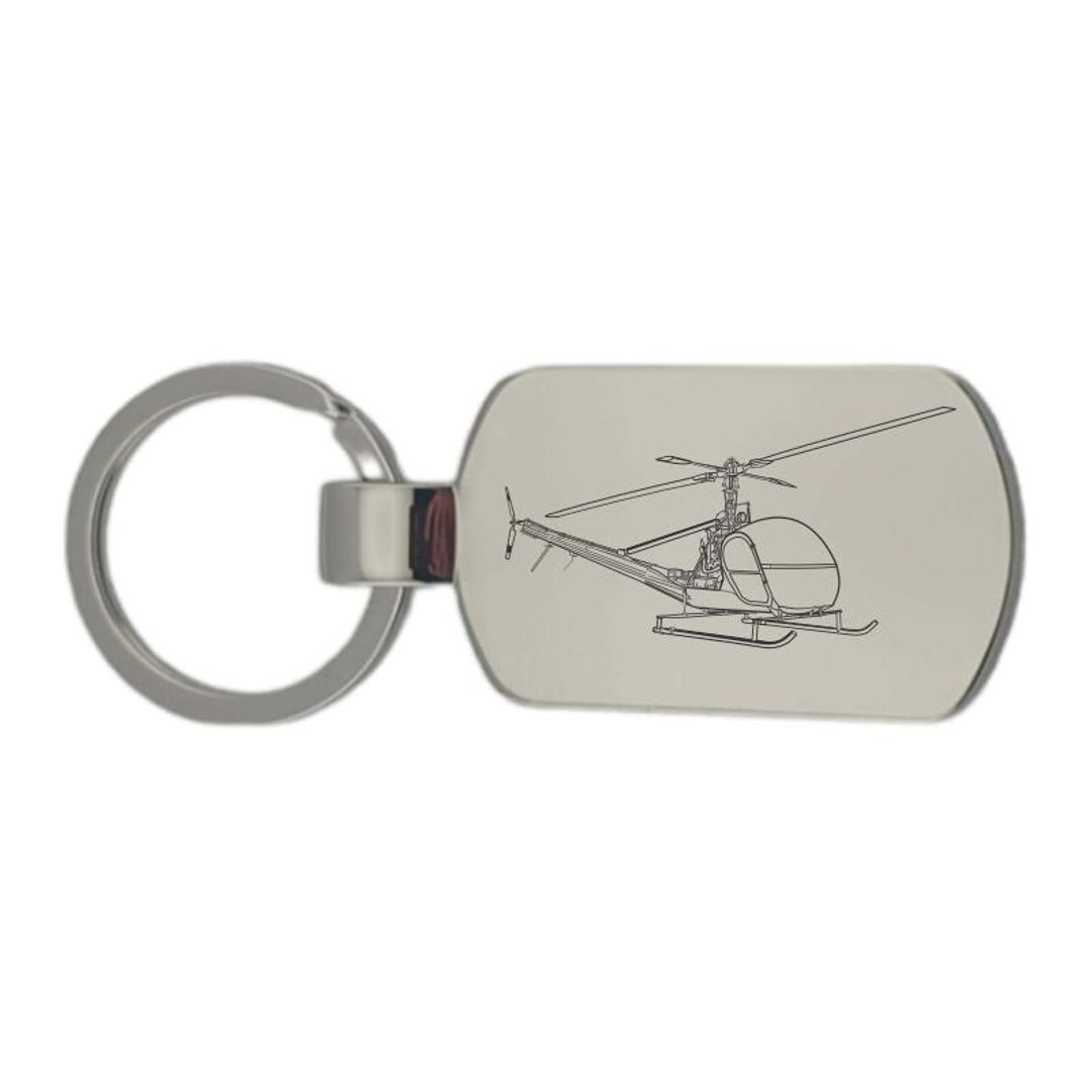 Personalised Hiller OH-23 Raven Helicopter Keyring - Choose Design ...