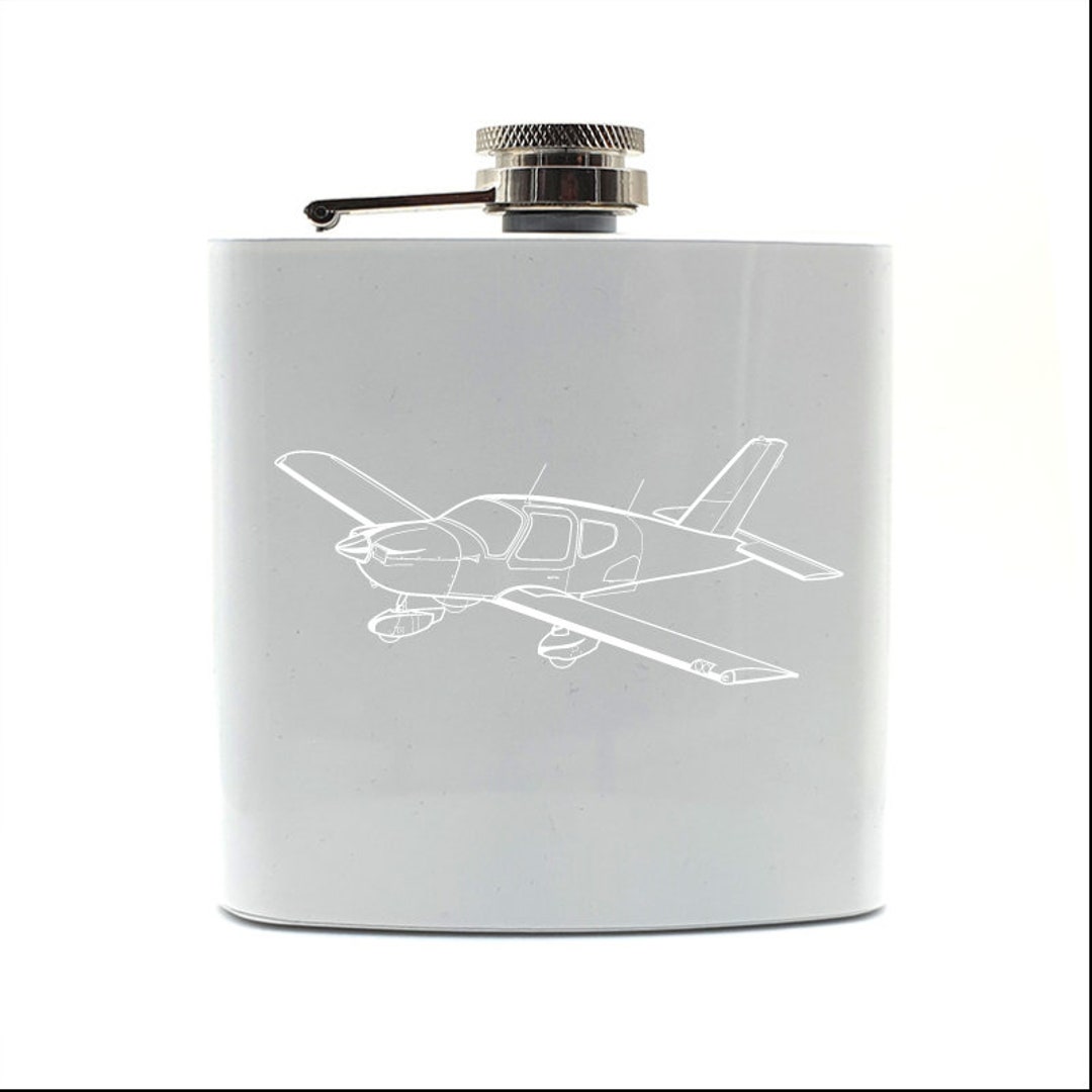 Personalised Socata TB9 Aircraft Hip Flask - 6oz- Stainless Steel - 8 ...
