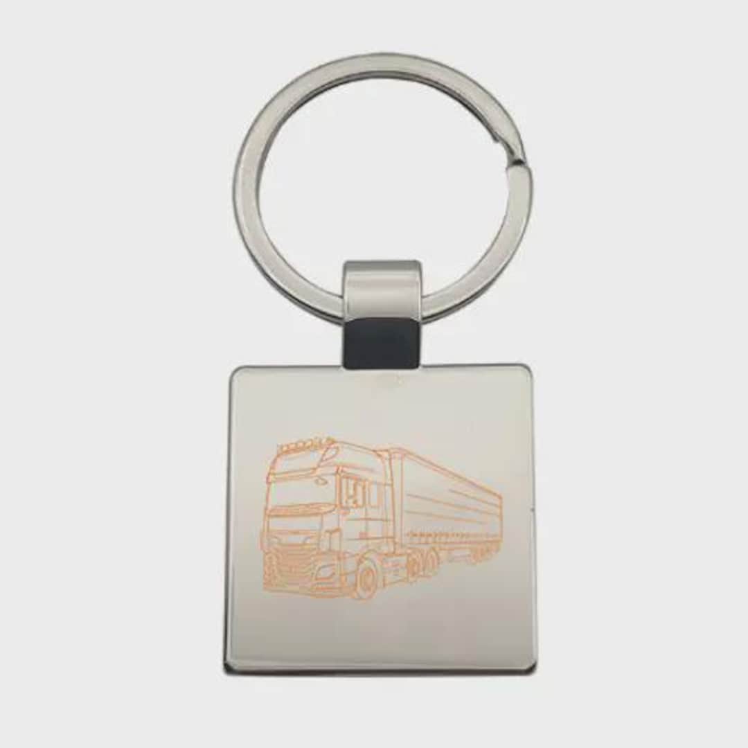 Personalised HGV Lorry Truck Keyring - Choose Design - Long Distance ...