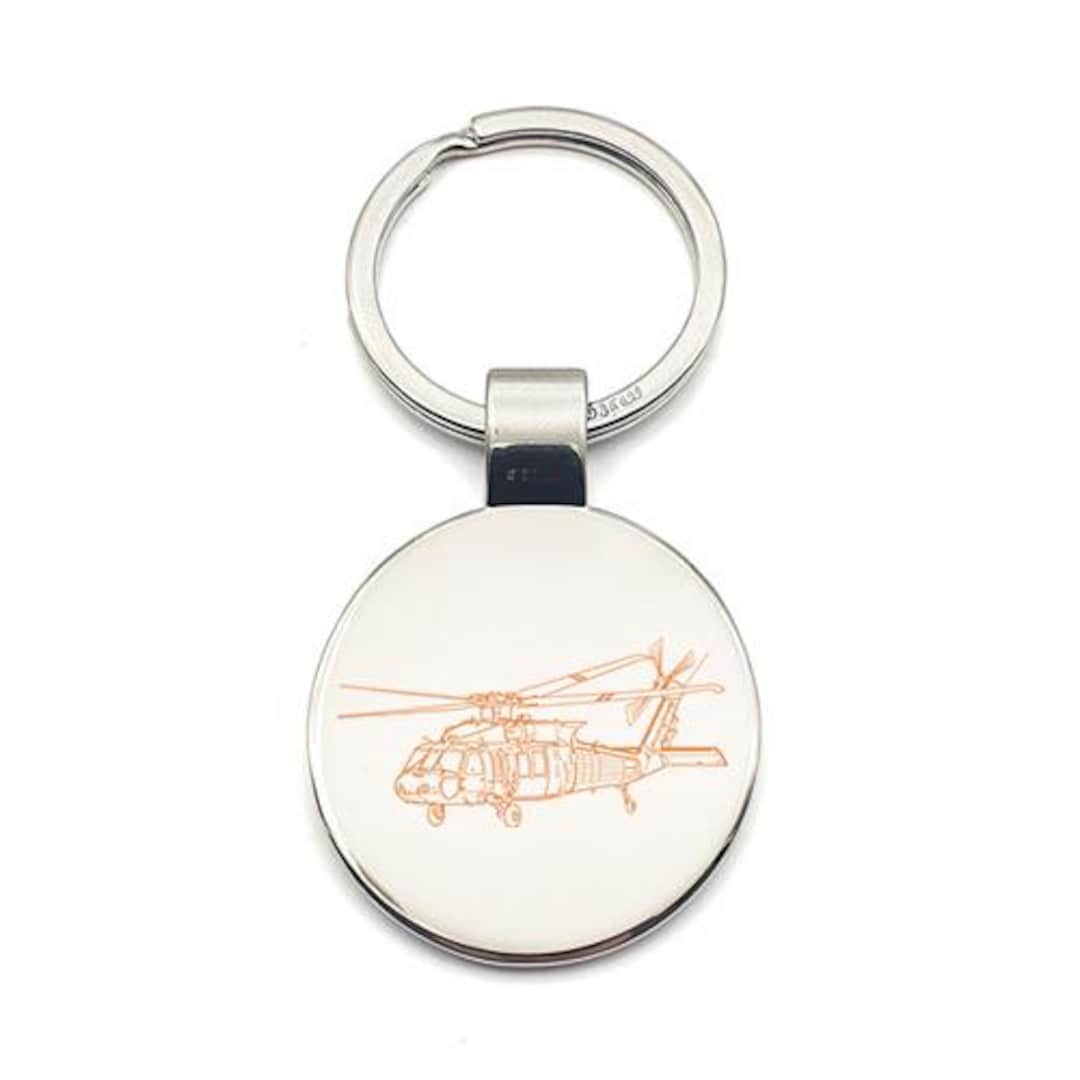 Personalised UH60 Blackhawk Helicopter Keyring - Choose Design ...