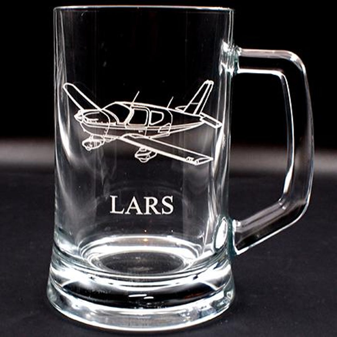 Personalised Socata TB9 Aircraft Glass Tankard - Choose Tankard Design ...