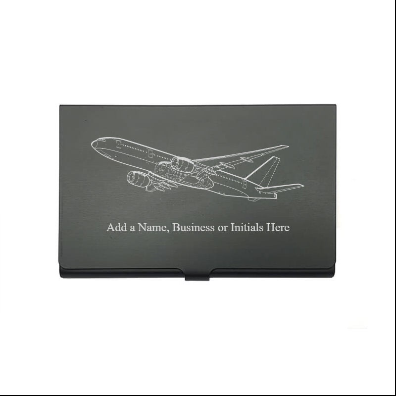 Personalised Boeing 777 Aircraft Black Credit Debit Business | Etsy