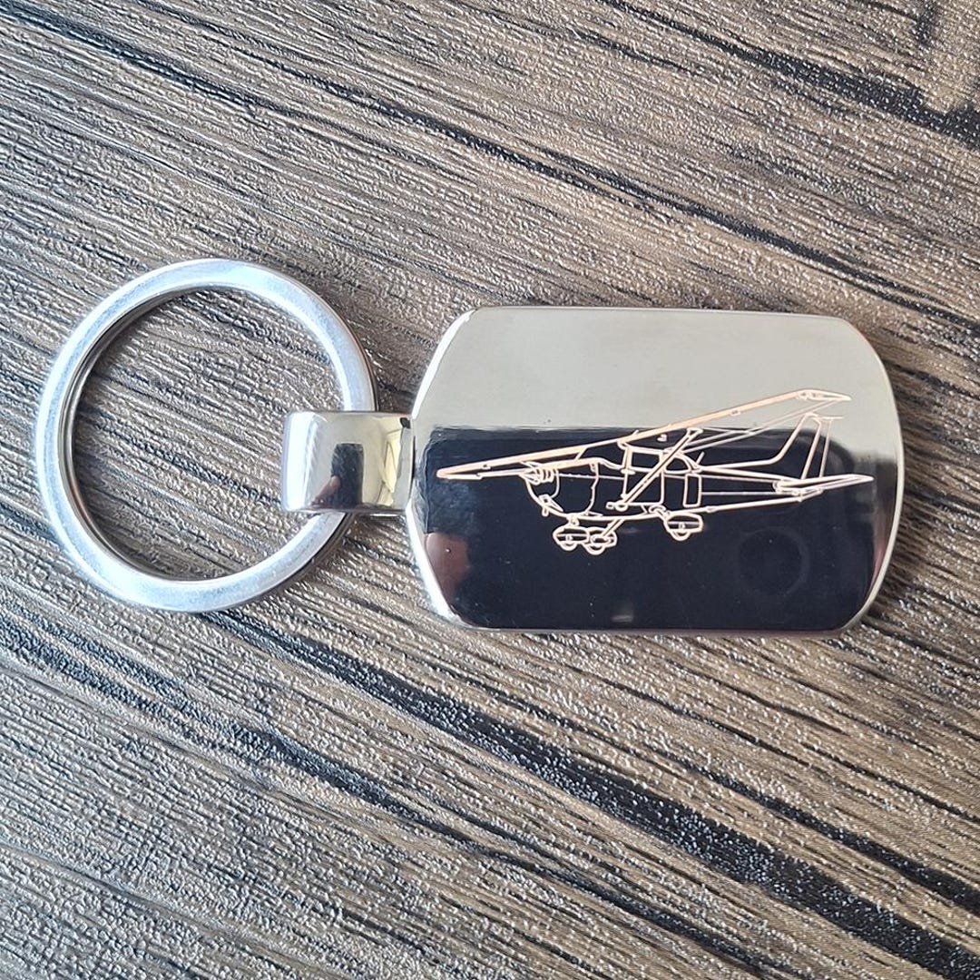 Personalised Cessna 172 Aircraft Keyring - Private Pilot Engineer ...