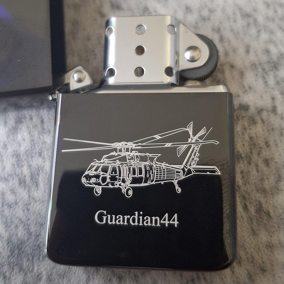Personalised UH60 Blackhawk Helicopter Lighter - Choice of Colours ...