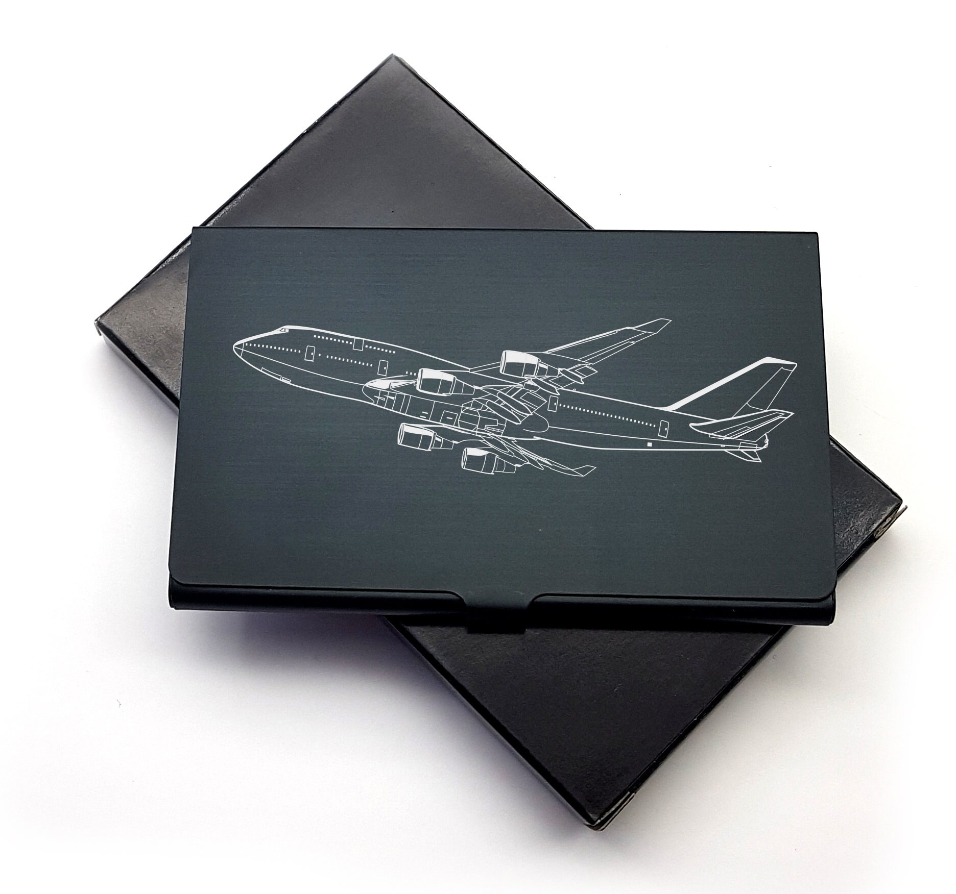 Boeing 747 Aircraft Black Credit Debit Business Card Holder | Etsy