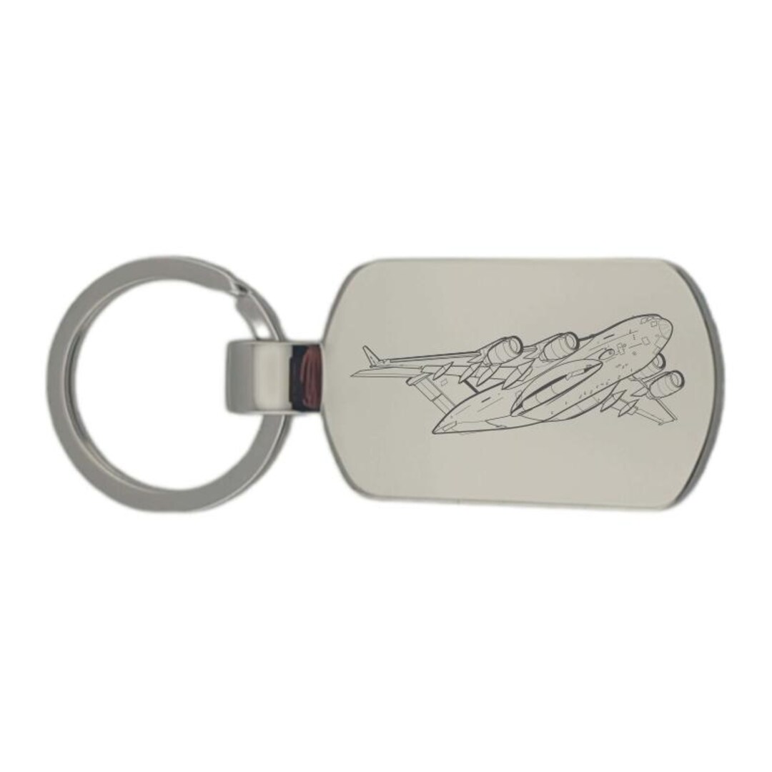 Personalised C17 Globemaster Aircraft Keyring - Choose Design ...