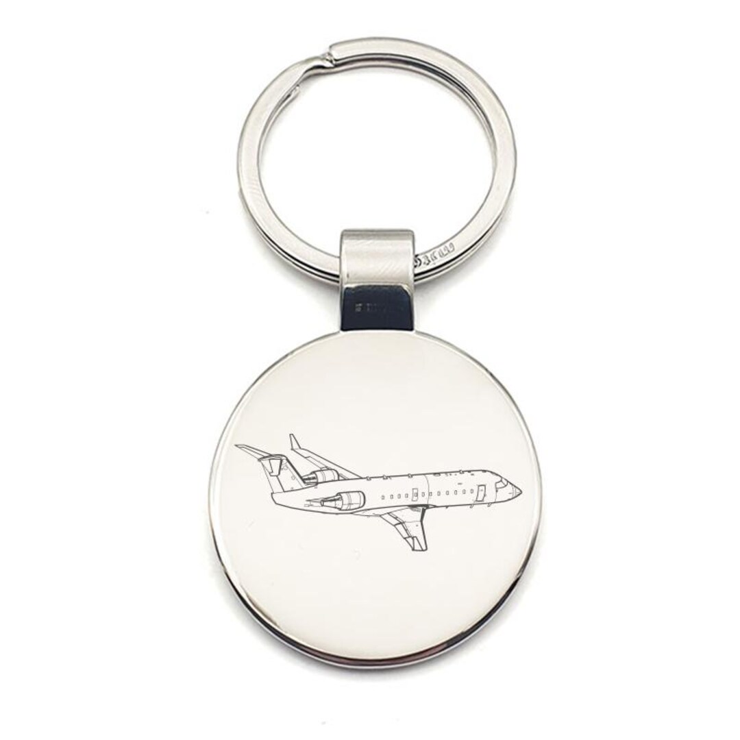Personalised Bombardier CRJ 100/200 Aircraft Keyring - Choose Design ...