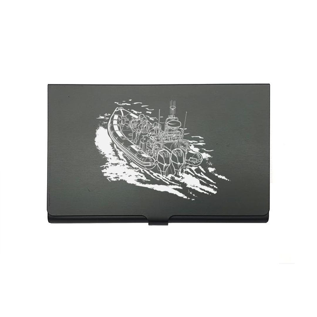 Personalised RNLI Inshore Lifeboat Card Holder – Nautical Work Gift ...