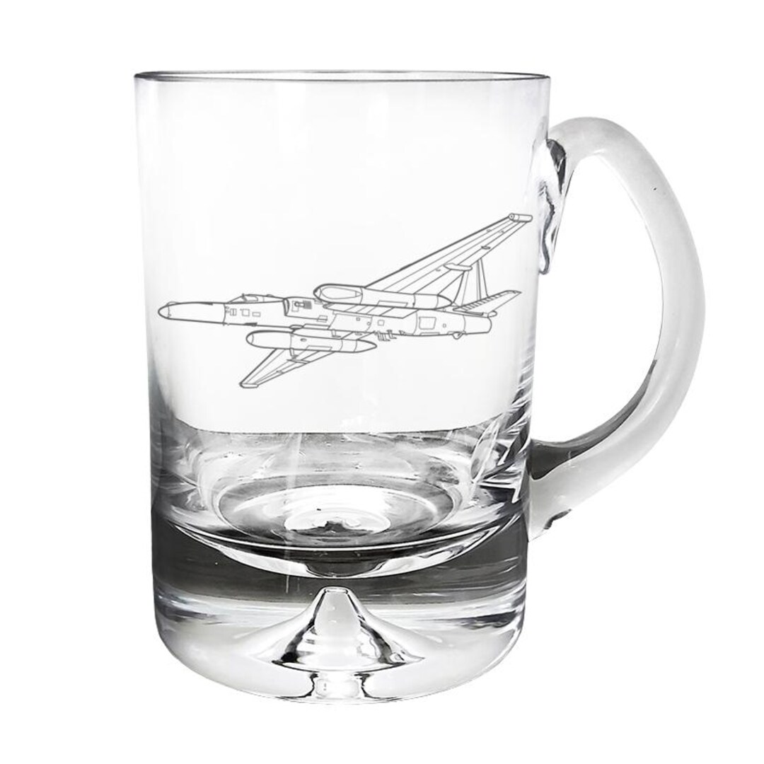 Personalised Lockheed U-2 Spy Plane Tankard Glass - Choose Tankard ...
