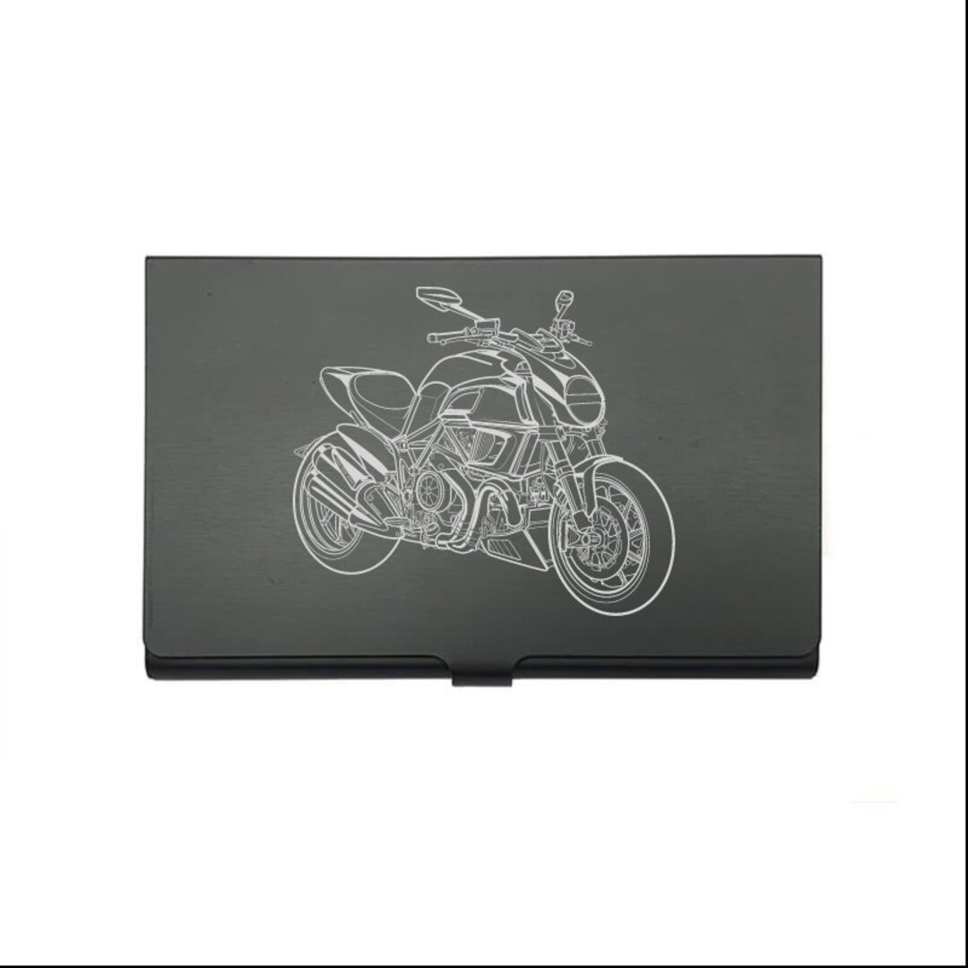 Ducati Diavel Motorcycle Black Credit Debit Business Card Holder ...