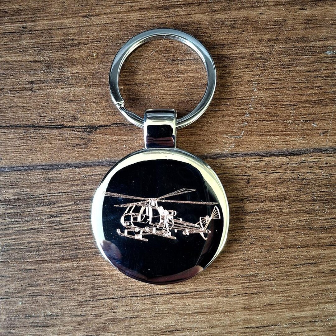 Personalised Westland Scout Helicopter Keyring - Choose Design ...