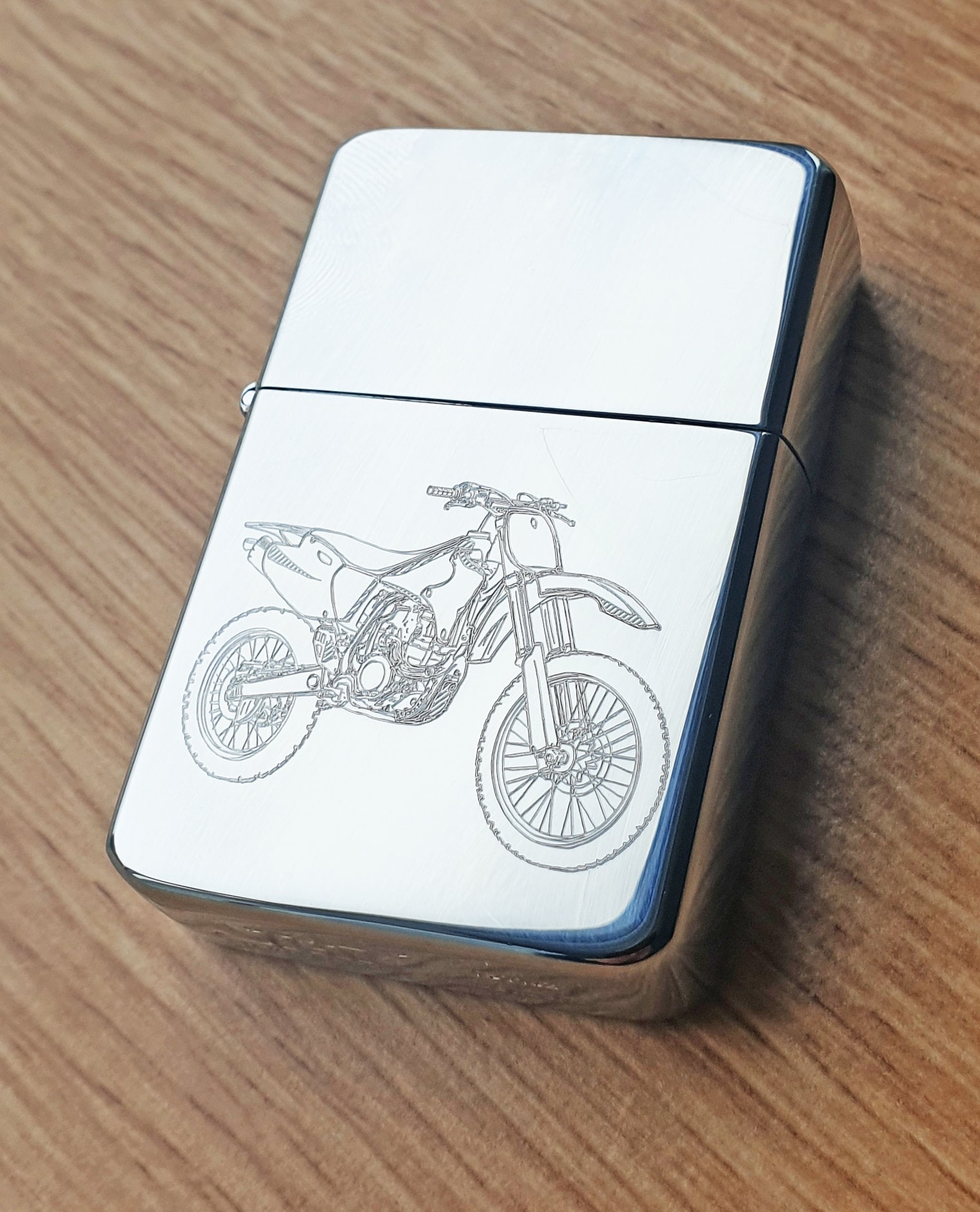 Premium Brass Motocross Dirt Bike Windproof Refillable Lighter - 3 ...