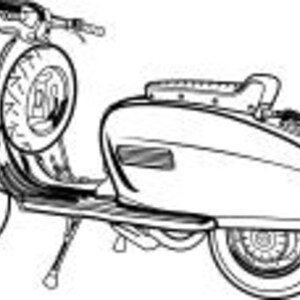 Personalised Lamb Scooter Keyring - Choose Design - Moped Rider Scooter ...