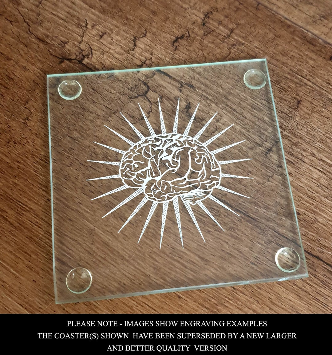 Personalised Glass Brain Coaster - Super Gift Idea for Doctors ...