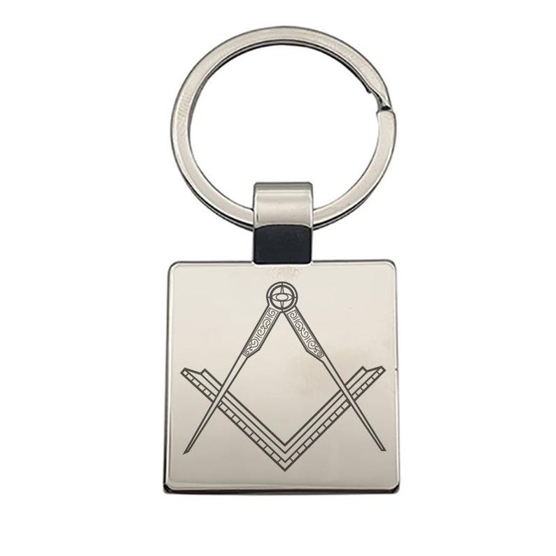 Personalised Masonic Keyring - Choose Design - Mason Themed House Keys ...