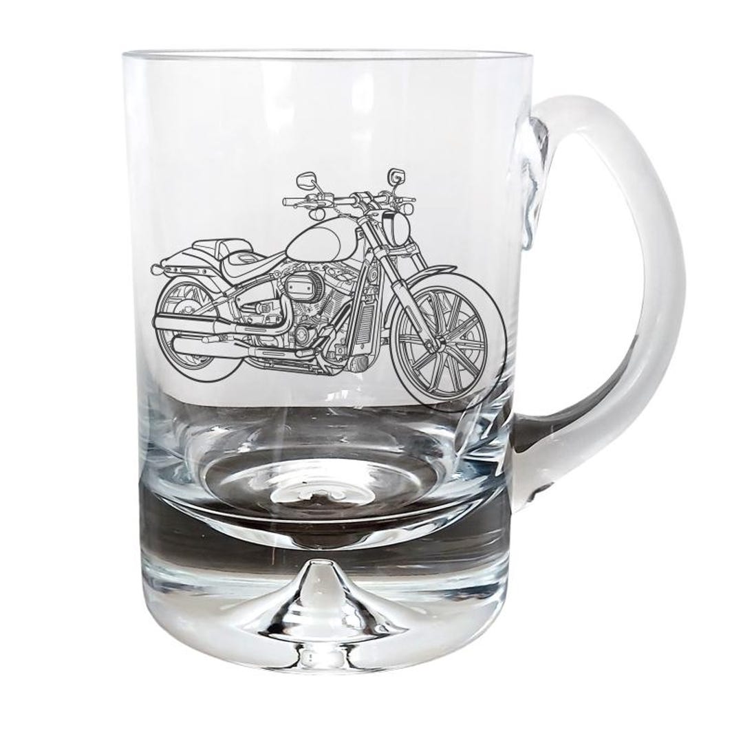 Personalised HD Breakout Motorcycle Glass Tankard Choose Tankard Design ...
