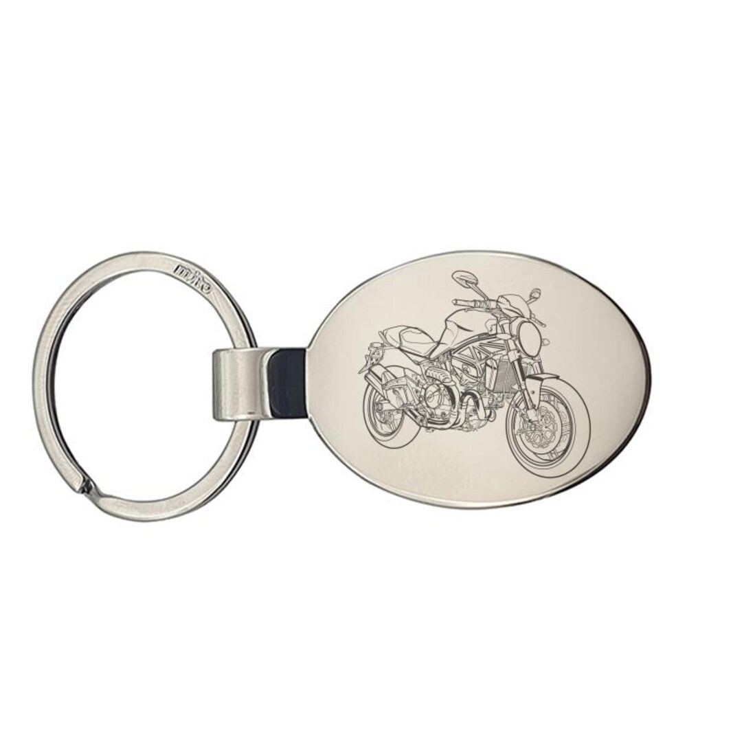 Personalised DUC Monster Motorcycle Keyring - Choose Design - Biker ...