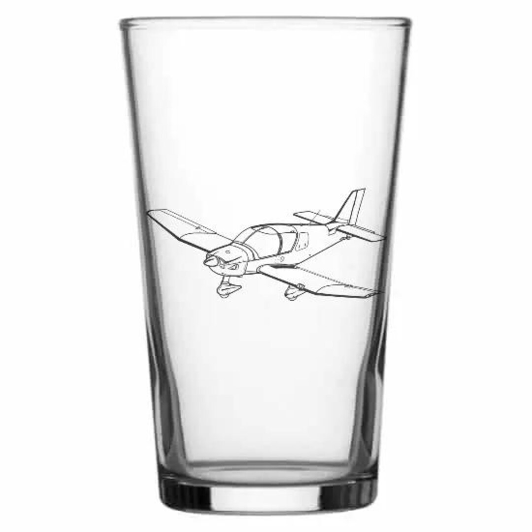 Personalised Robin DR400 Aircraft Beer Glass | Themed Aviation Pilot ...