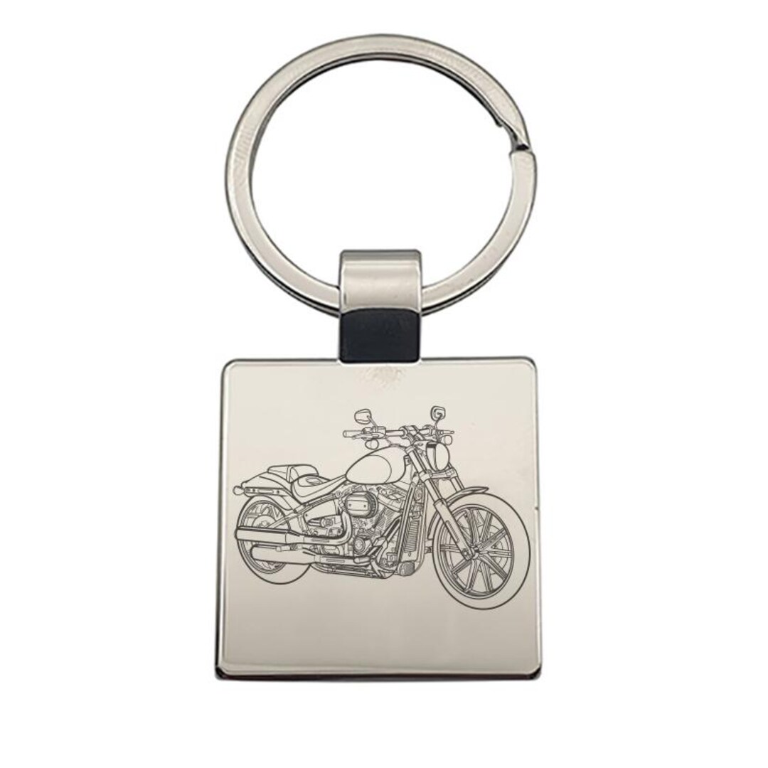 Personalised HD Breakout Motorcycle Keyring - Choose Design - Muscle ...