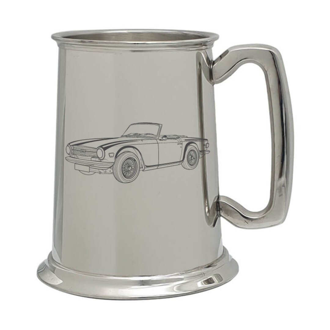 Classic Triumph TR6 Car Pewter Tankard - British Hand Made - Vintage ...