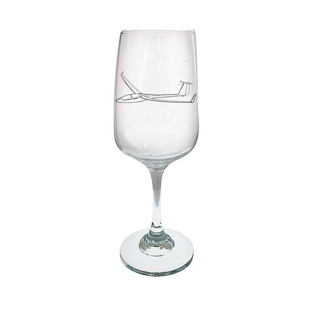 Personalised ASH 25 Glider Aircraft Wine Glass - Choose Design ...