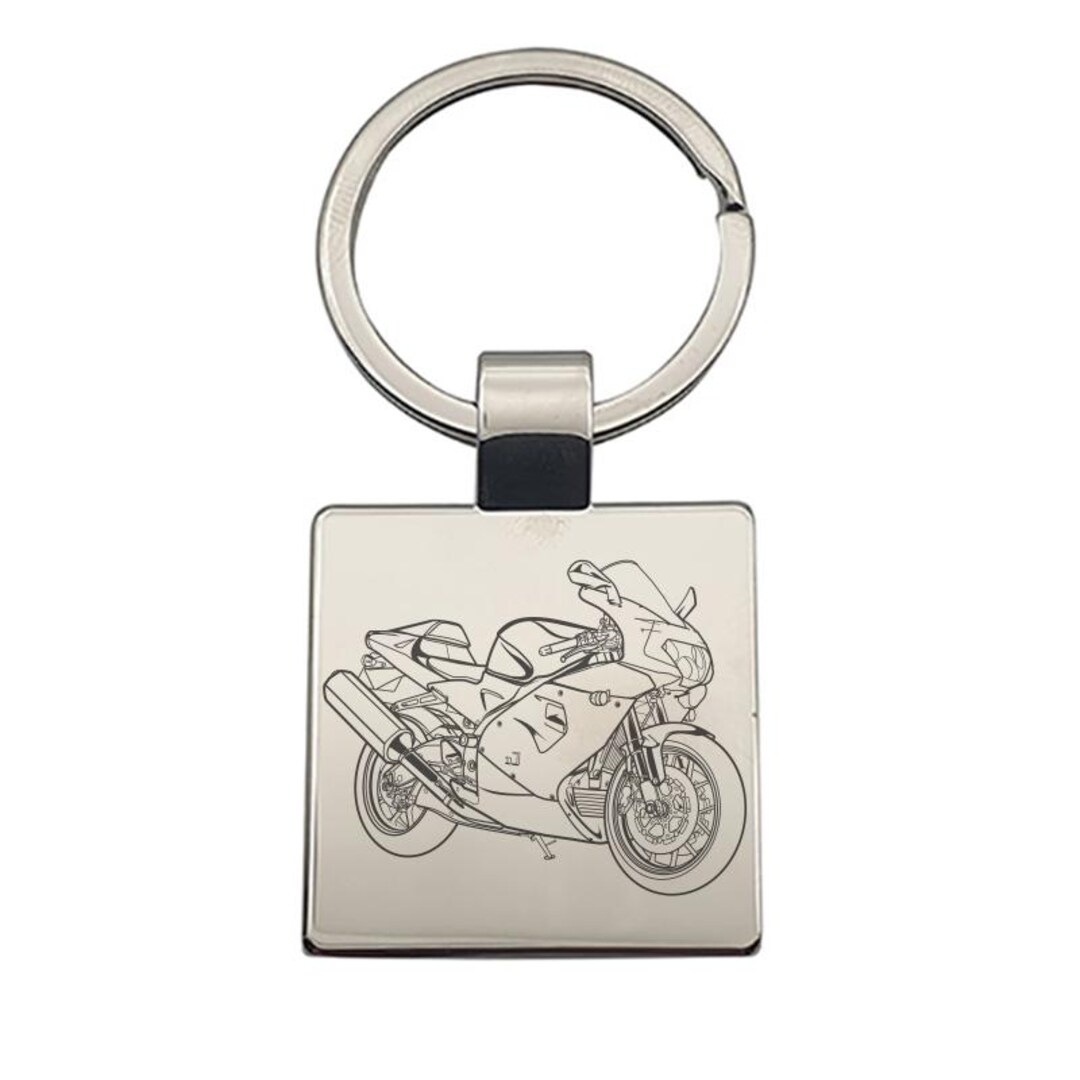Personalised APR RSV Mille Motorcycle Keyring - Choose Design - Sports ...