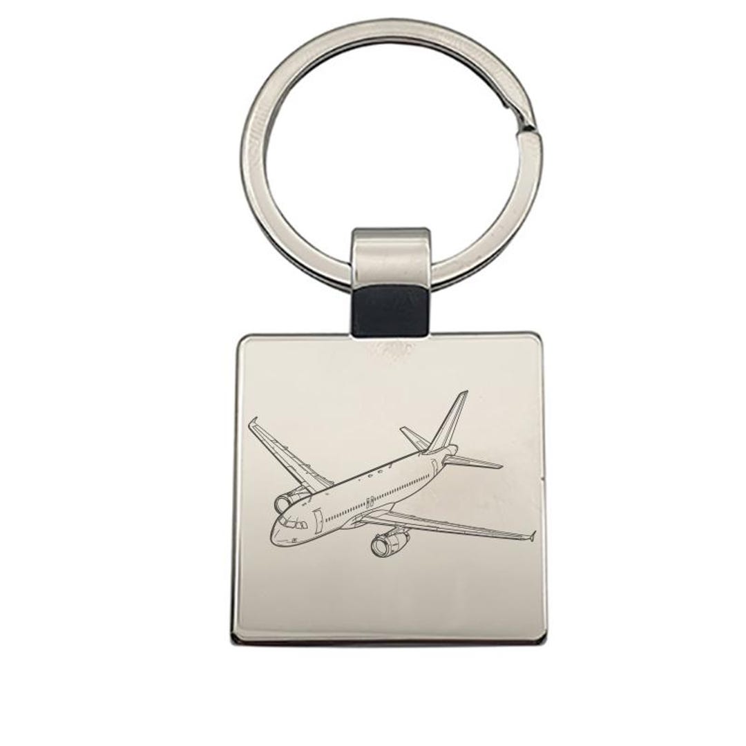 Personalised Airbus A320 Aircraft Keyring - Choose Design - Pilot ...