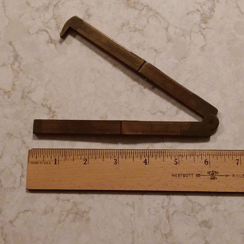 Folding Wood Ruler - Etsy