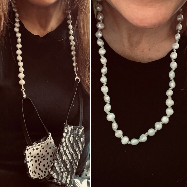 Mask Holder Pearl - Etsy