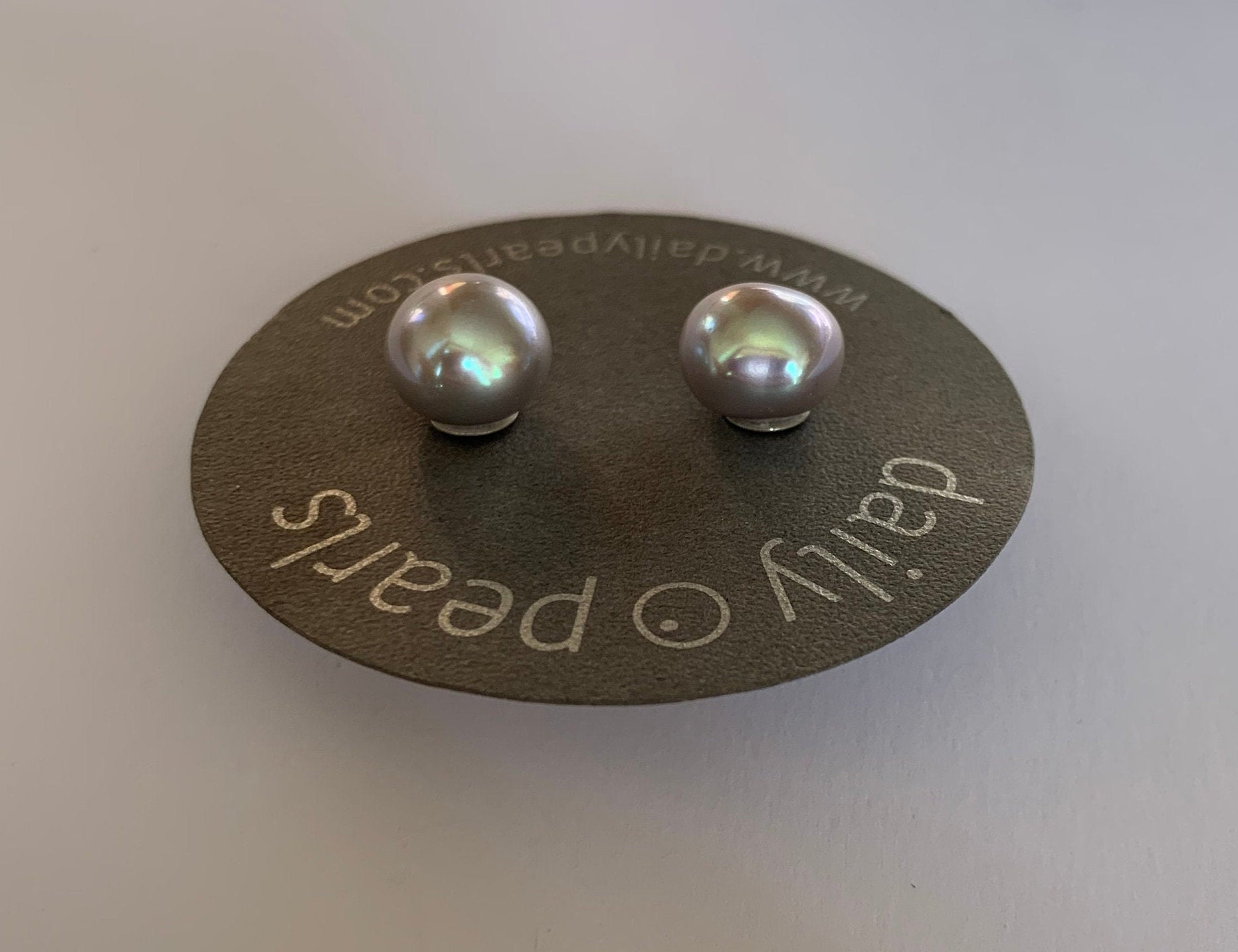 11mm Grey Baroque Freshwater Pearl Studs, Statement-Worthy, On-Trend ... 11mm Grey Baroque Freshwater Pearl Studs, Statement-Worthy, On-Trend ...
