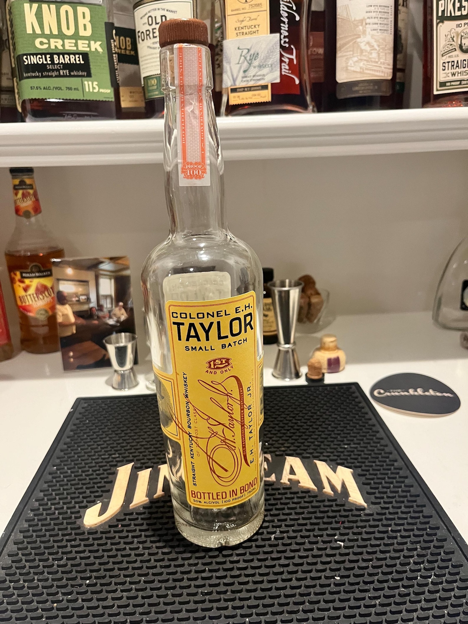 Colonel E.H. Taylor Small Batch Bottled-in-bond: Empty Bottle - Etsy