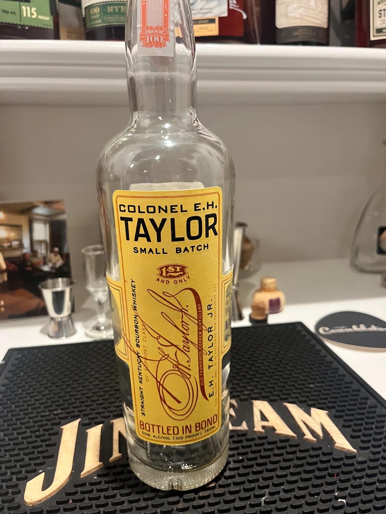 Colonel E.H. Taylor Small Batch Bottled-in-bond: Empty Bottle - Etsy