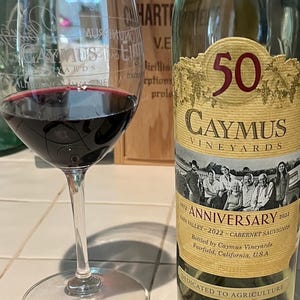 Caymus 50th Anniversary Cabernet Sauvignon- Empty Bottle - Etsy
