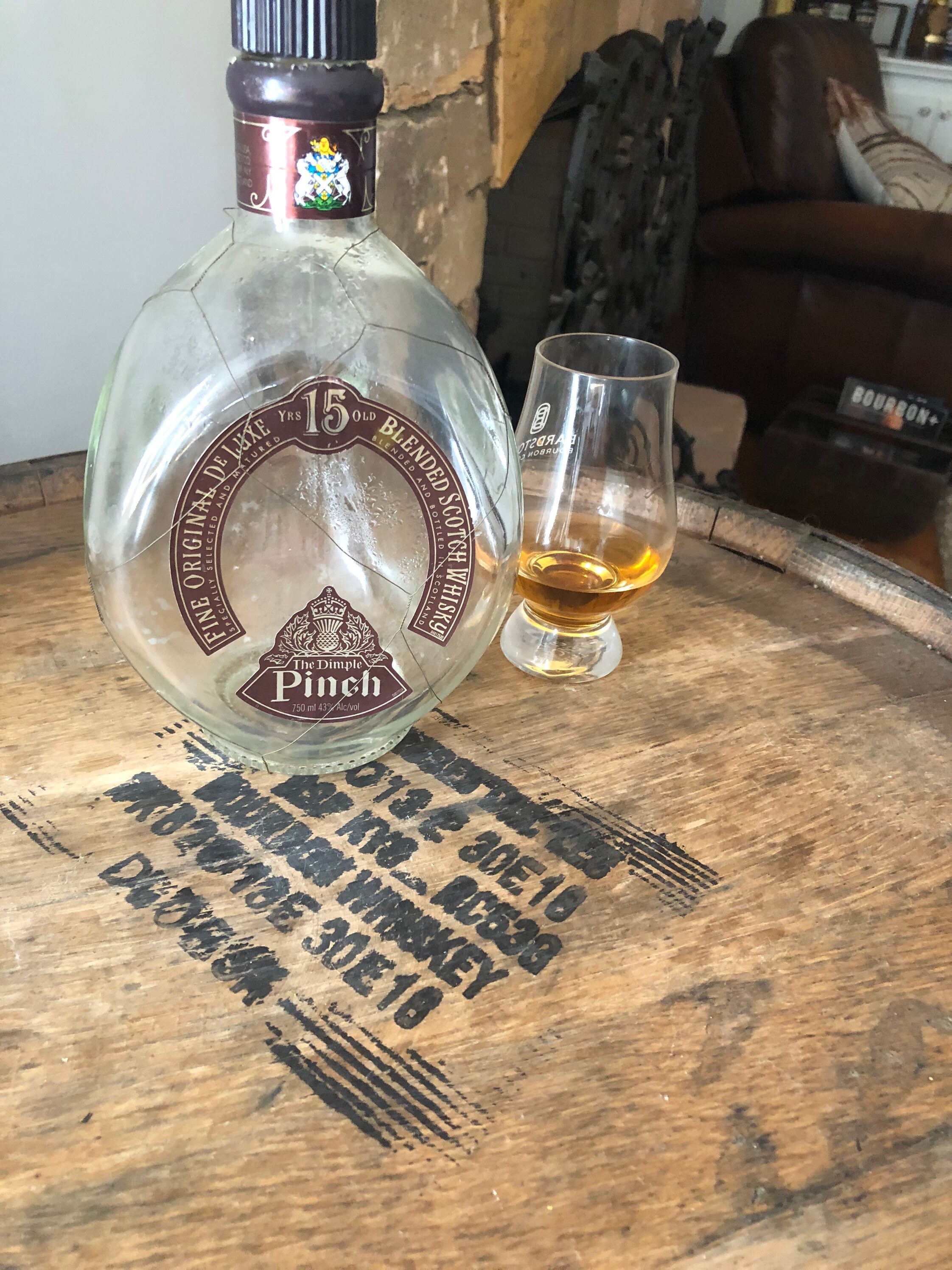 Antique Dimple Pinch Scotch Bottle - Etsy