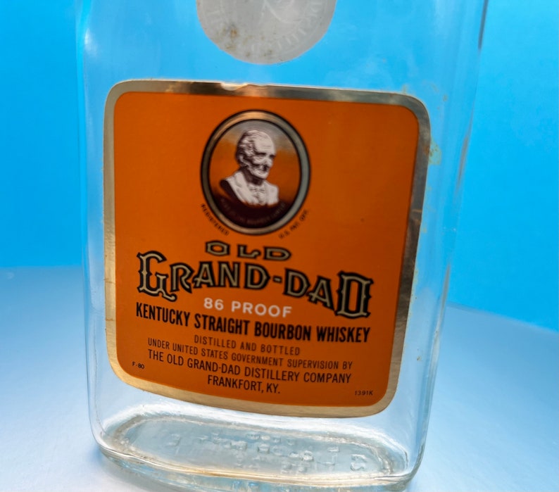 Old Grand-dad Antique Bottle - Etsy