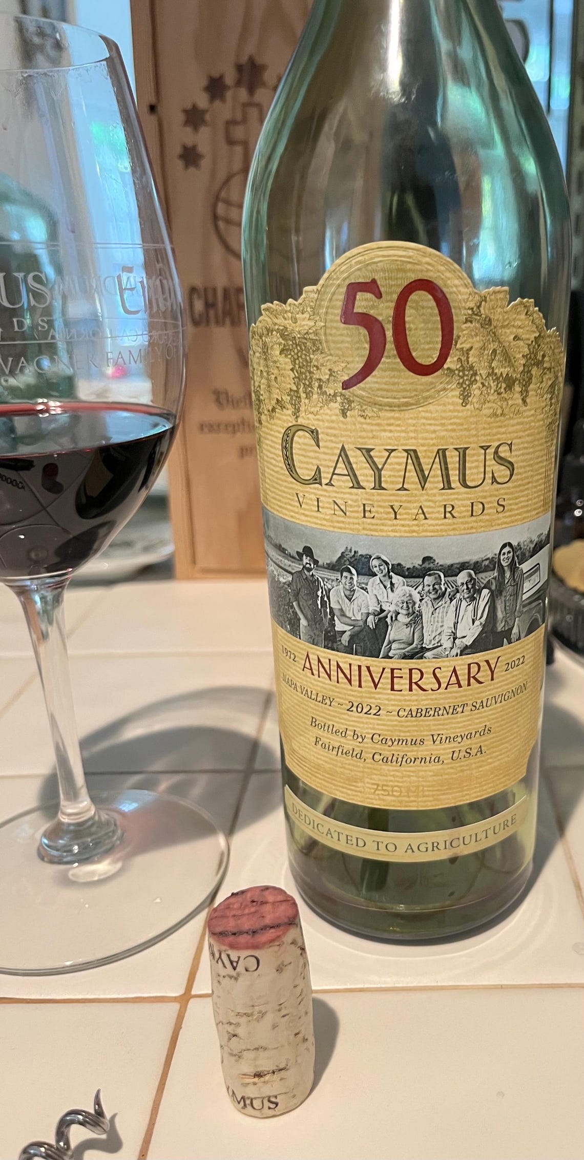 Caymus 50th Anniversary Cabernet Sauvignon- Empty Bottle - Etsy