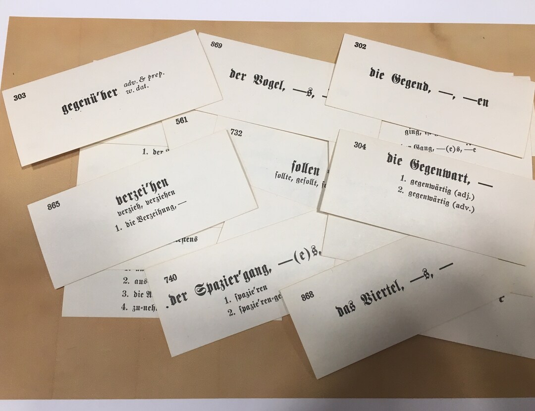 Vintage German Language Cards Ephemera Journal Embellishments ...