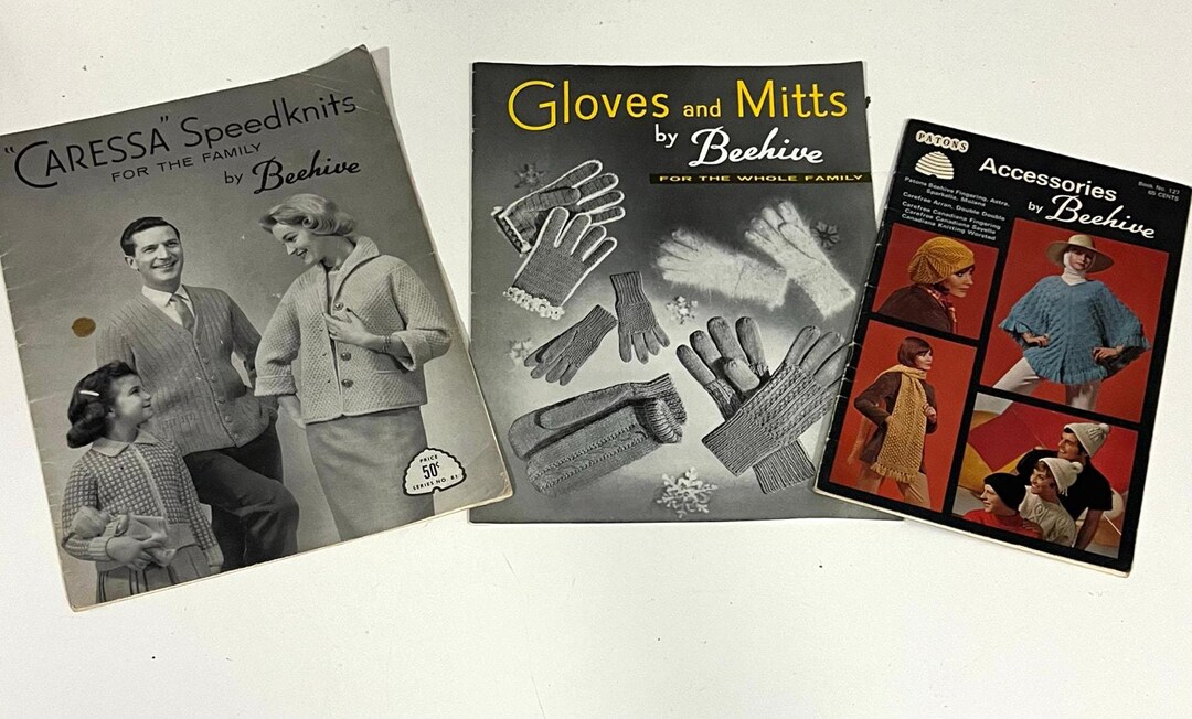 Beehive Vintage Knitting Pattern Books Booklets 1950’s 1960’s - Etsy