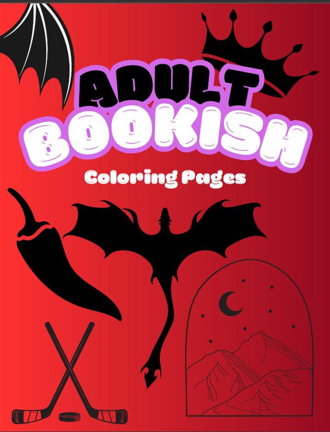 Adult Romance Bookish Coloring Pages - Etsy