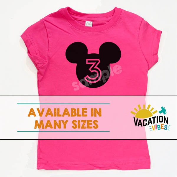 Mickey Mouse 3rd Birthday Boy Shirt - Etsy