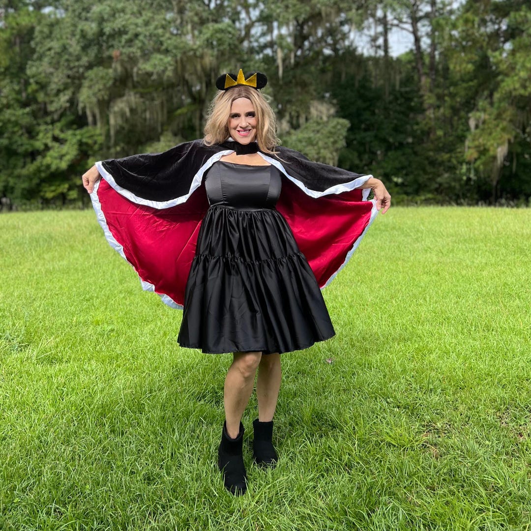 Halloween Velvet Cape, Evil Queen Cape, Villain Cape, Velvet Cloak ...