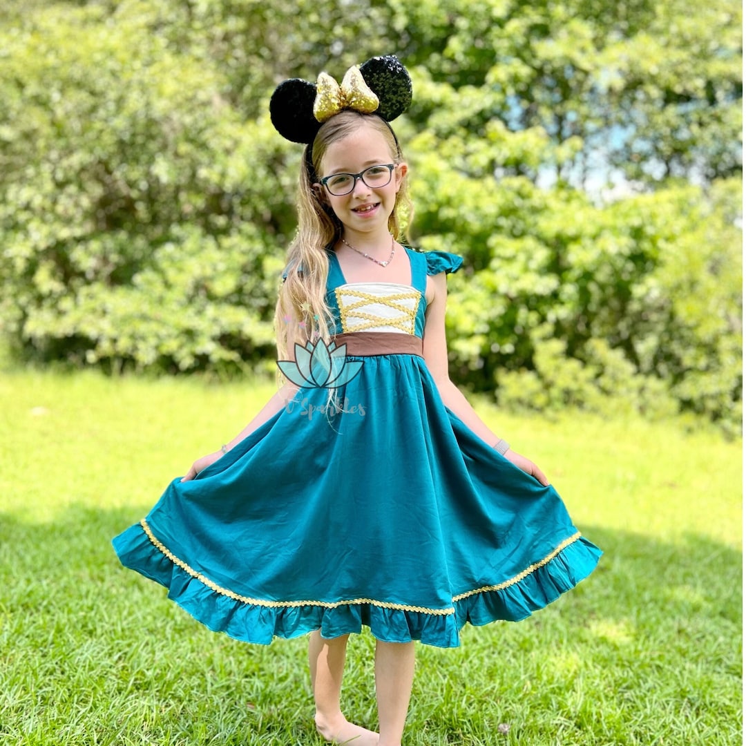 Brave Merida Inspired Dress, Merida Birthday Dress, Merida Cotton Dress ...