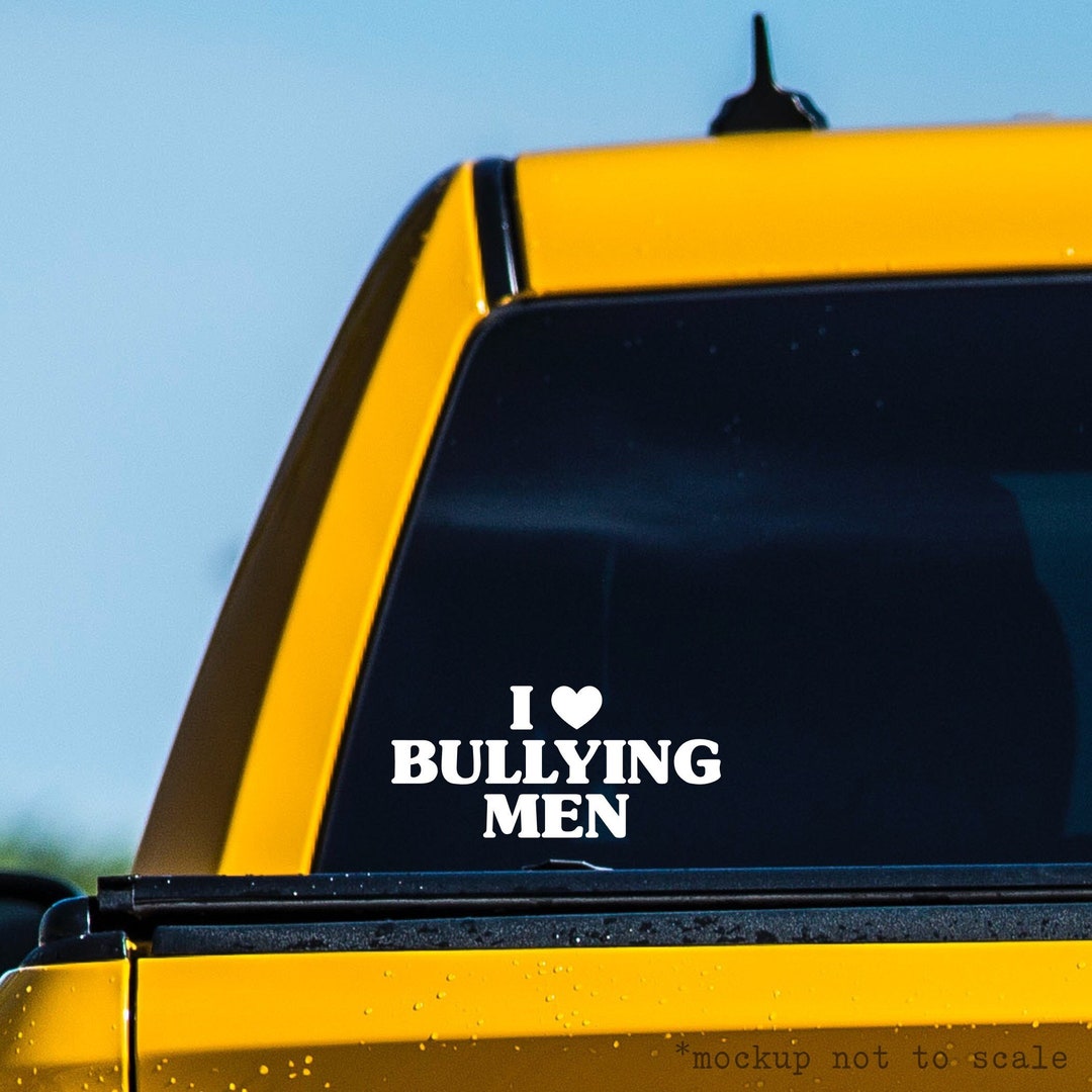 I Heart Bullying Men Funny Car Decals, Car Stickers Funny, Snarky Truck ...