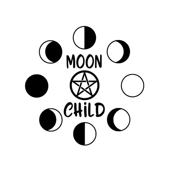 Moon Child SVG | Etsy