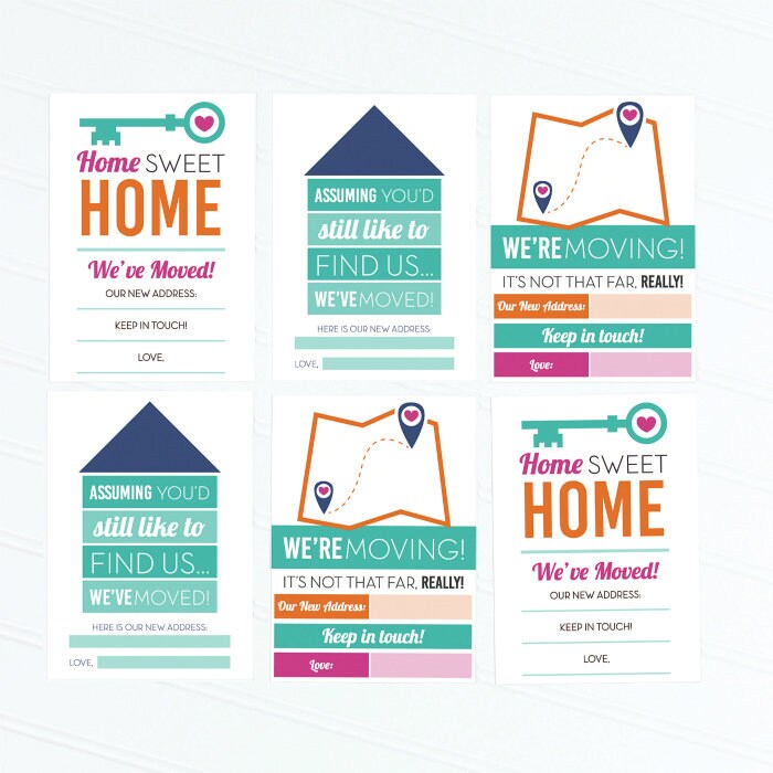 Moving Kit, Moving Checklist, Moving Box Labels, Moving Announcement ...