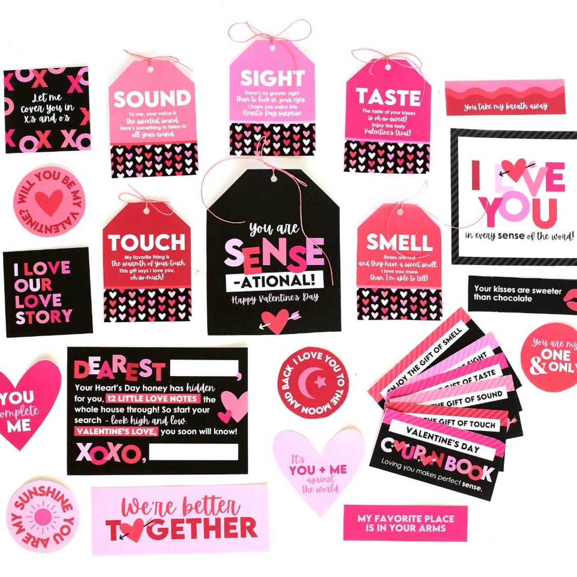 5 Senses Gift, Valentine's Edition, Digital Download, Valentine's Gift ...