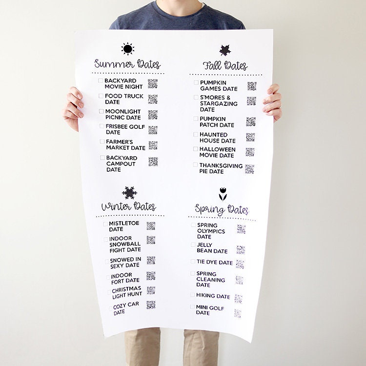 Bucket List for Couples Date Night Ideas Bucket (Download Now) - Etsy