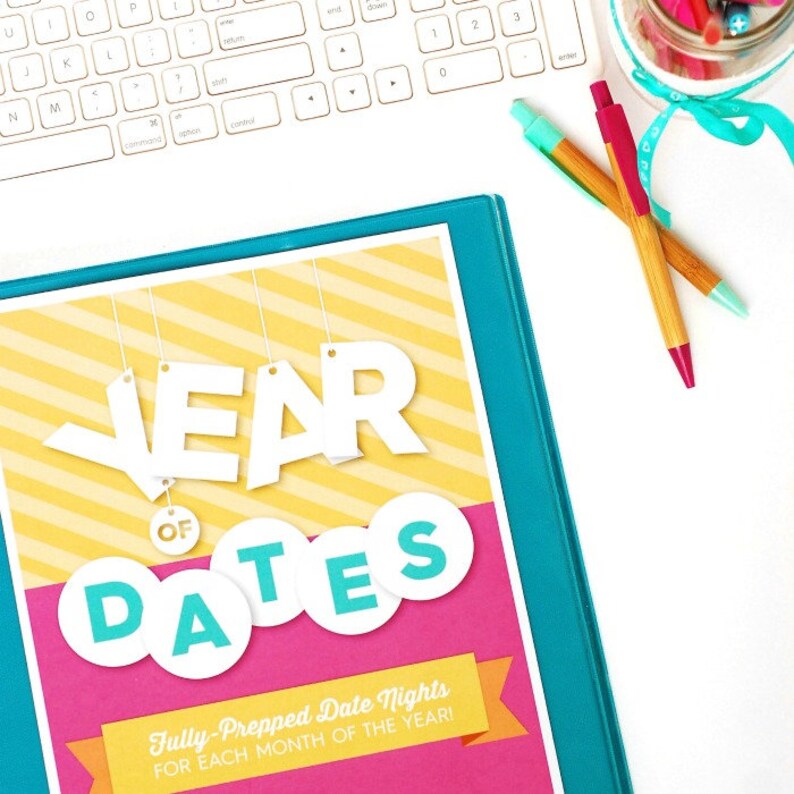 Year of Dates, 12 Months of Date Nights, Couples Gift, Digital Download ...