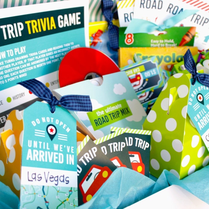 Road Trip Adventure Box, Road Trip Games, Road Trip Bingo, Road Trip ...